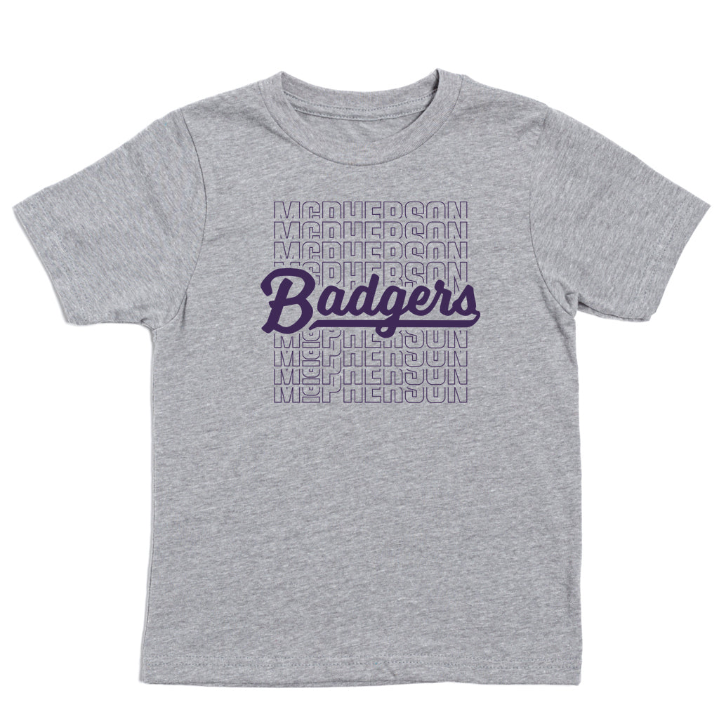 Friends of McPherson: McPherson Badgers Kids Shirt – Raygun Custom