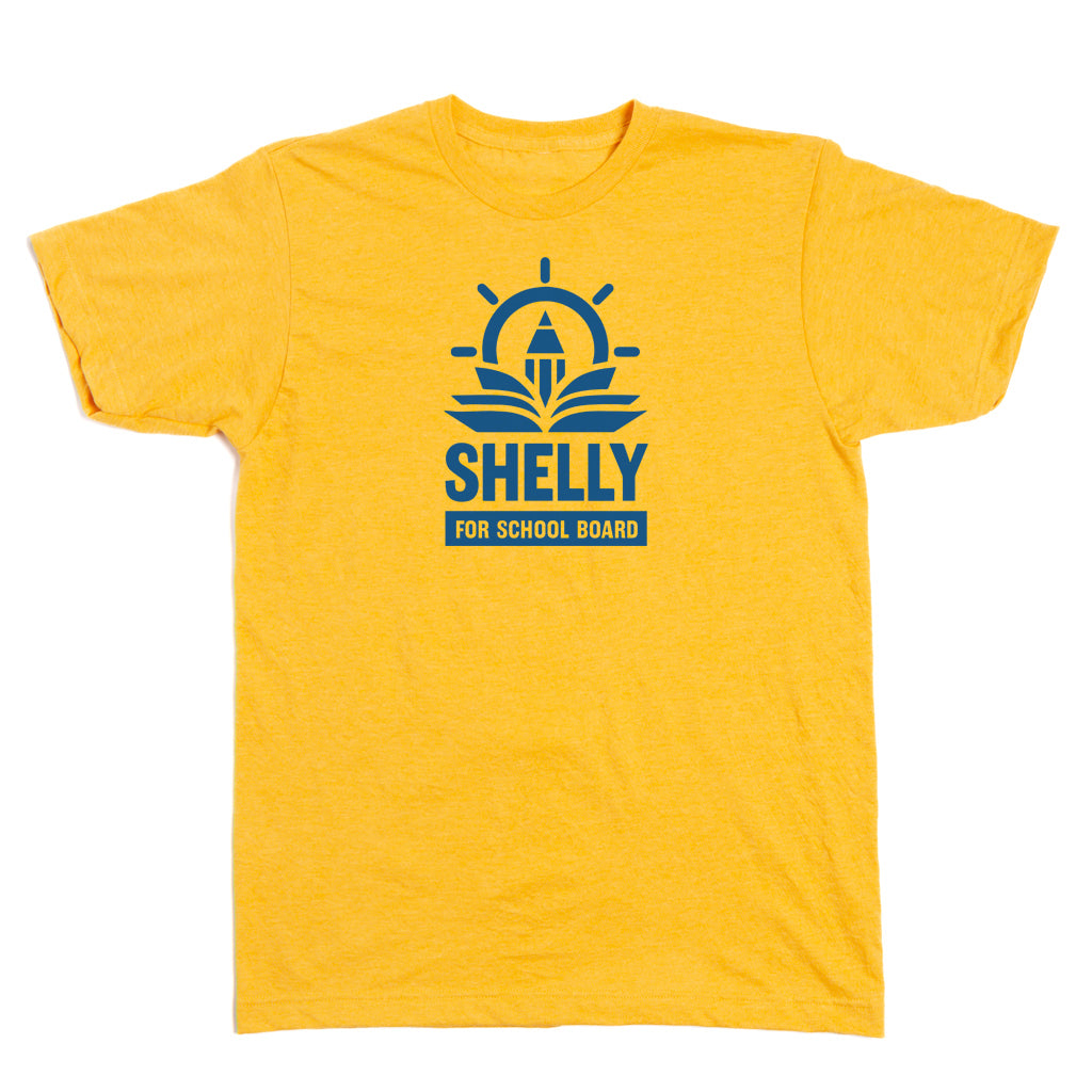 Shelly For School Board Vertical Logo Shirt – Raygun Custom