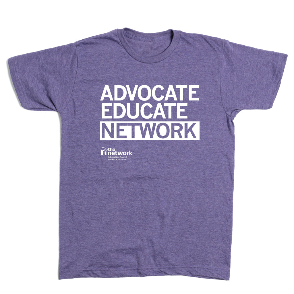 The Network: Advocate. Educate. Network Shirt – Raygun Custom