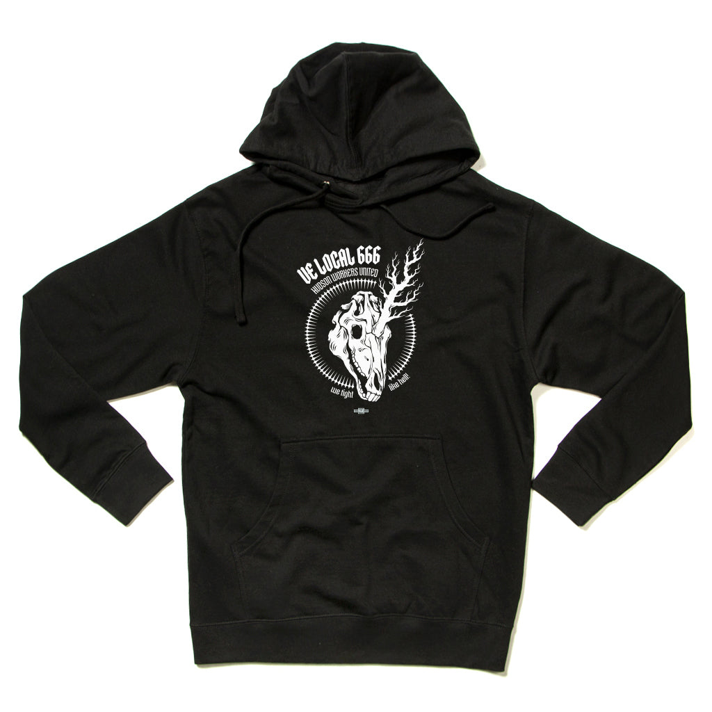 UE Local 666: Unicorn Skull Hooded Sweatshirt – Raygun Custom