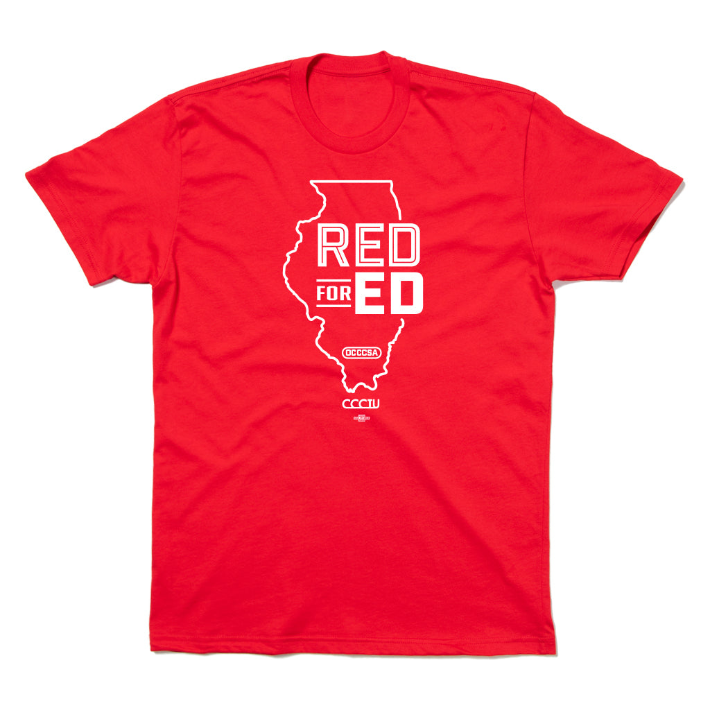 Oakton Classified: Red For Ed Shirt – Raygun Custom