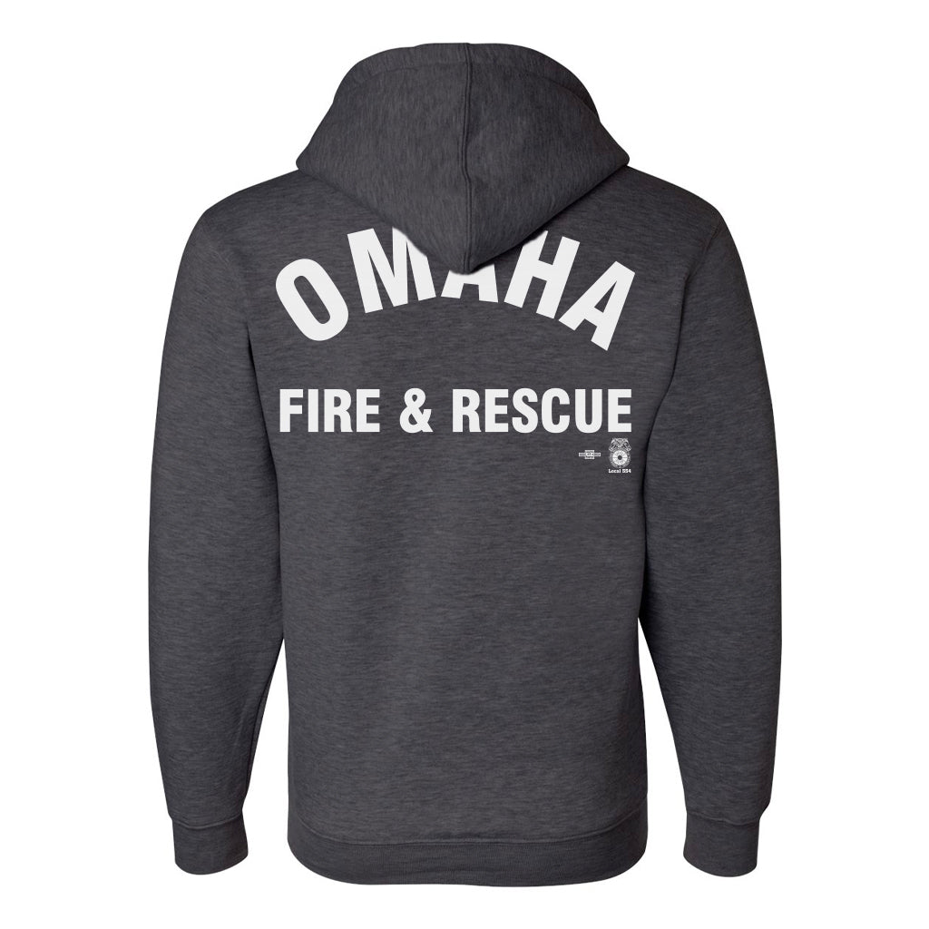 Local 385: Omaha Fire & Rescue Zip-Up Hooded Sweatshirt – Raygun Custom