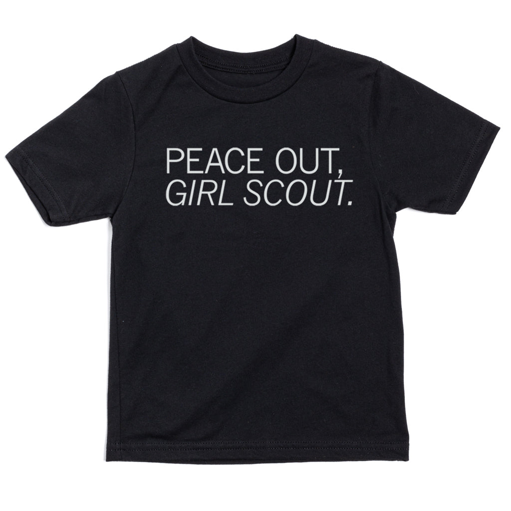 Girl Scouts Spirit of NE: Peace Out Girl Scout Kids Shirt – Raygun Custom