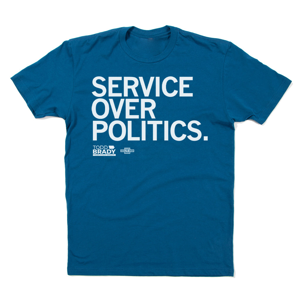 Service Over Politics Shirt – Raygun Custom