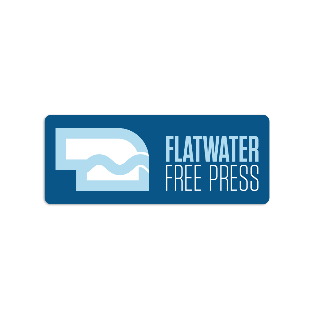 Flatwater Free Press Logo Horizontal Sticker – Raygun Custom